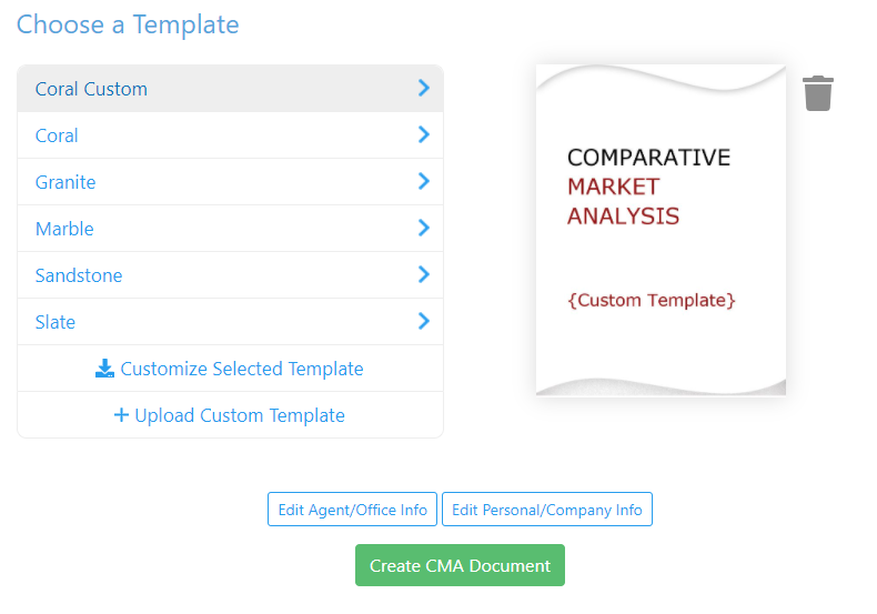 How do I add a customized CMA printed template? – RealtyServer