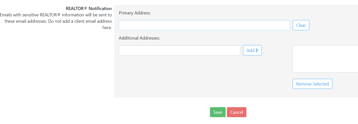How do I add more than one email for the same PCS™ search? – RealtyServer