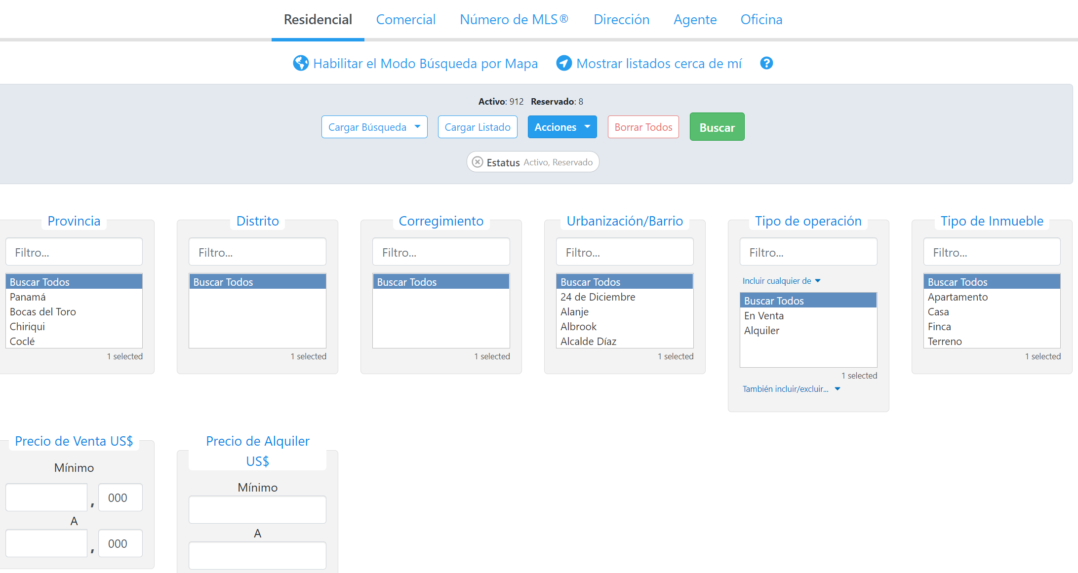 ¿Cómo se buscan propiedades en Xposure? – RealtyServer