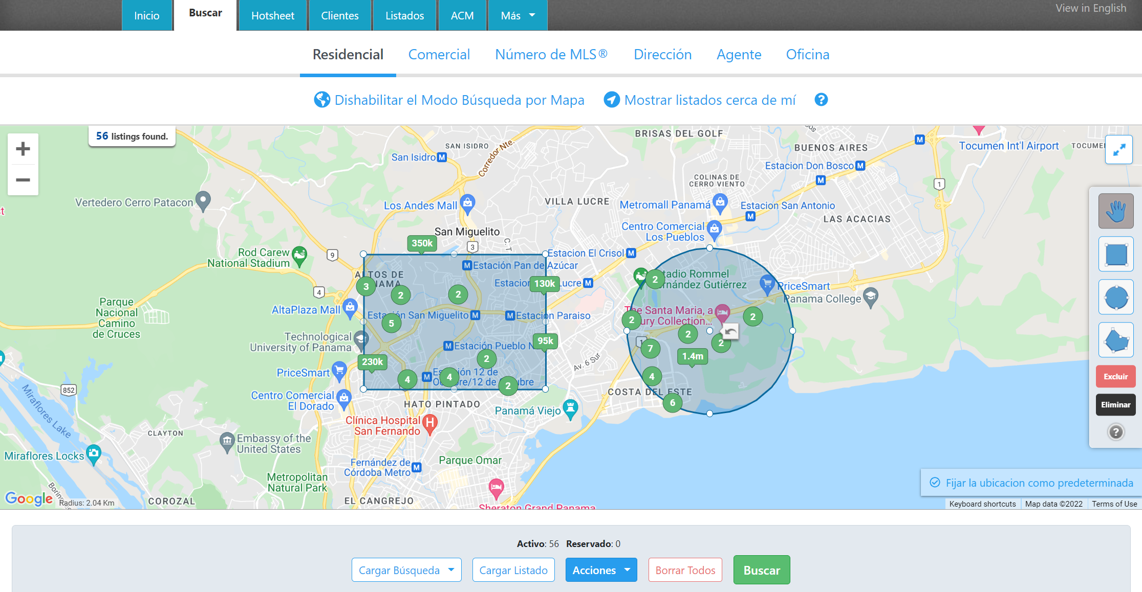 ¿Puedo buscar en un mapa? – RealtyServer