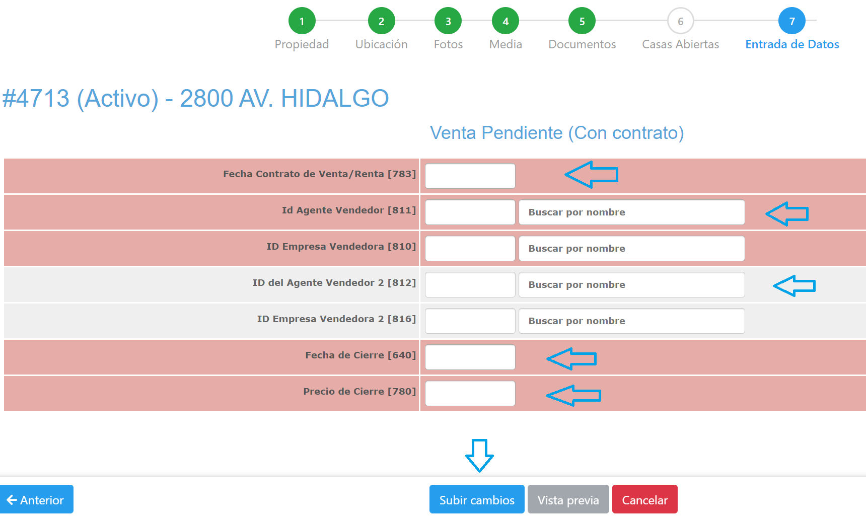 ¿Cómo cambio de estado a Venta Pendiente (Con Contrato)? – RealtyServer